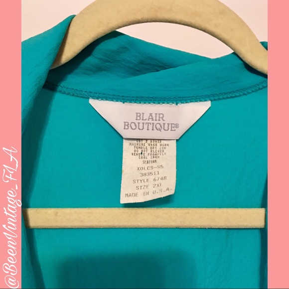 Jackets & Coats | Vintage Aqua Windbreaker Jacket | Poshmark